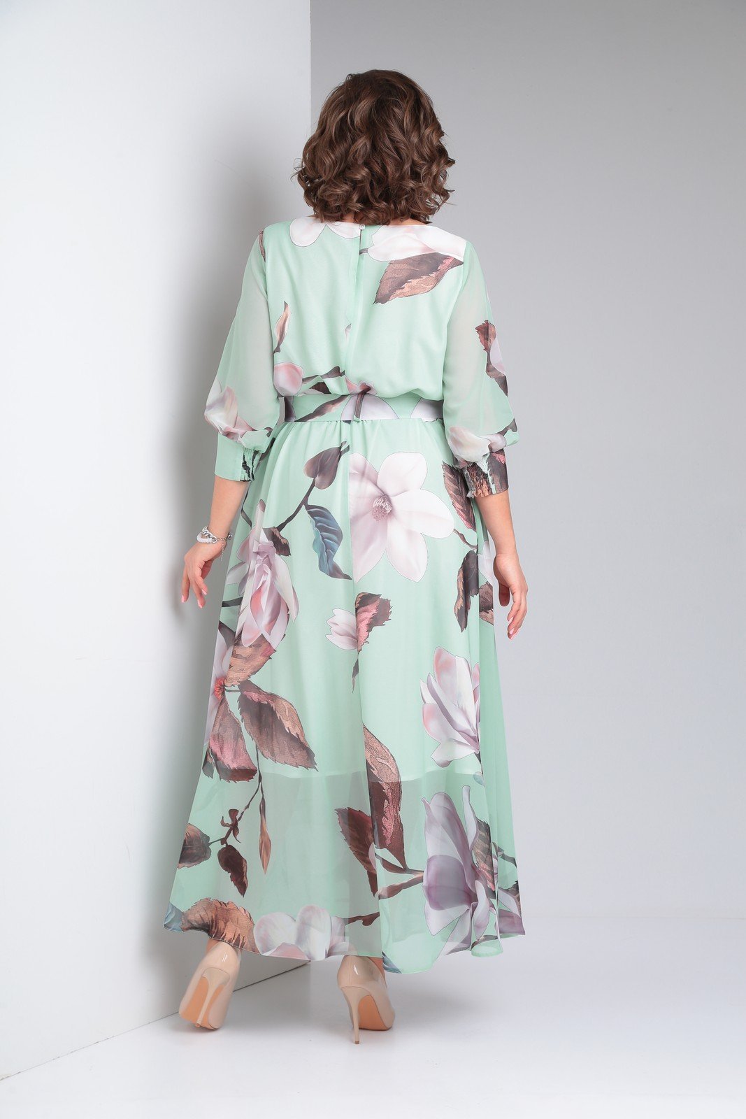 Платье 1-026 мятный POCHERK купить в интернет магазине Велесмода